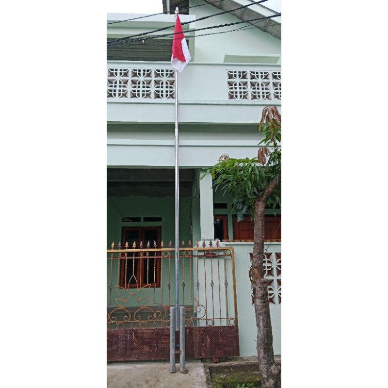 Jual Tiang bendera tinggi 6 meter tiang antena kuat anti karat | Shopee Indonesia