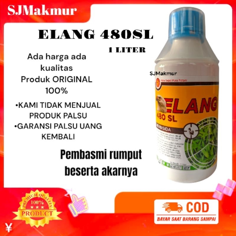 Jual Pembasmi rumput sampai akar obat rumput sampai akar ELANG 480SL ...