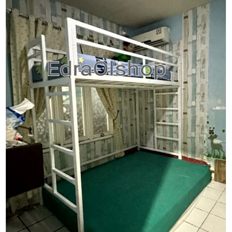 Jual FREE plywood Mezzanine kamar ranjang loft bed besi tingkat atas ...