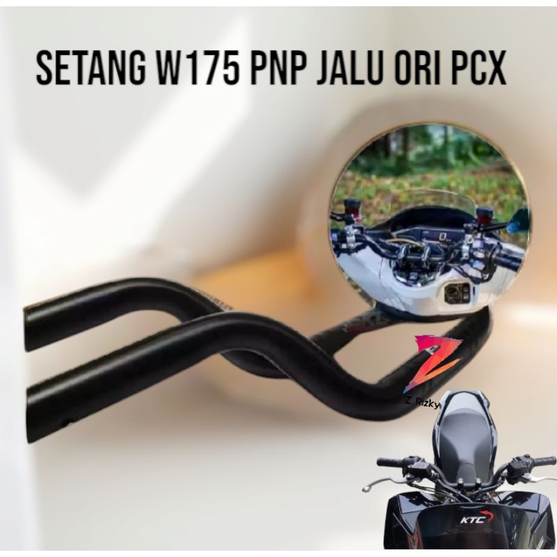 Jual Stang Stir Setang Setir PCX Hitam Ceper pendek Custom vins ...