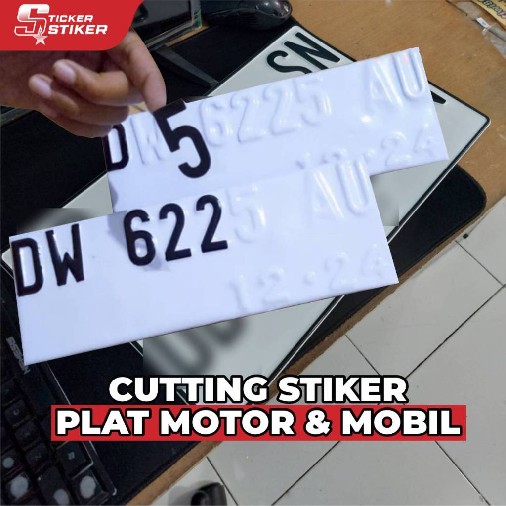 Jual Stiker Plat Mobil Motor I Stiker Plat Nomer I Plat Mobil Custom I ...