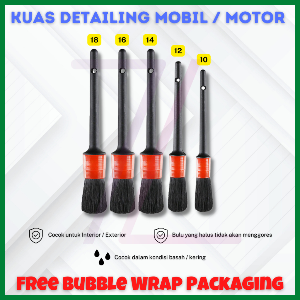 Jual Kuas Detailing Mobil Motor / Kuas Interior Exterior / Kuas ...