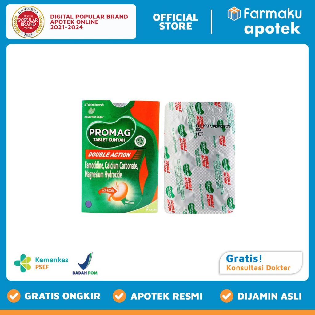 Jual Promag Double Action Strip 6 tablet - TJD | Shopee Indonesia