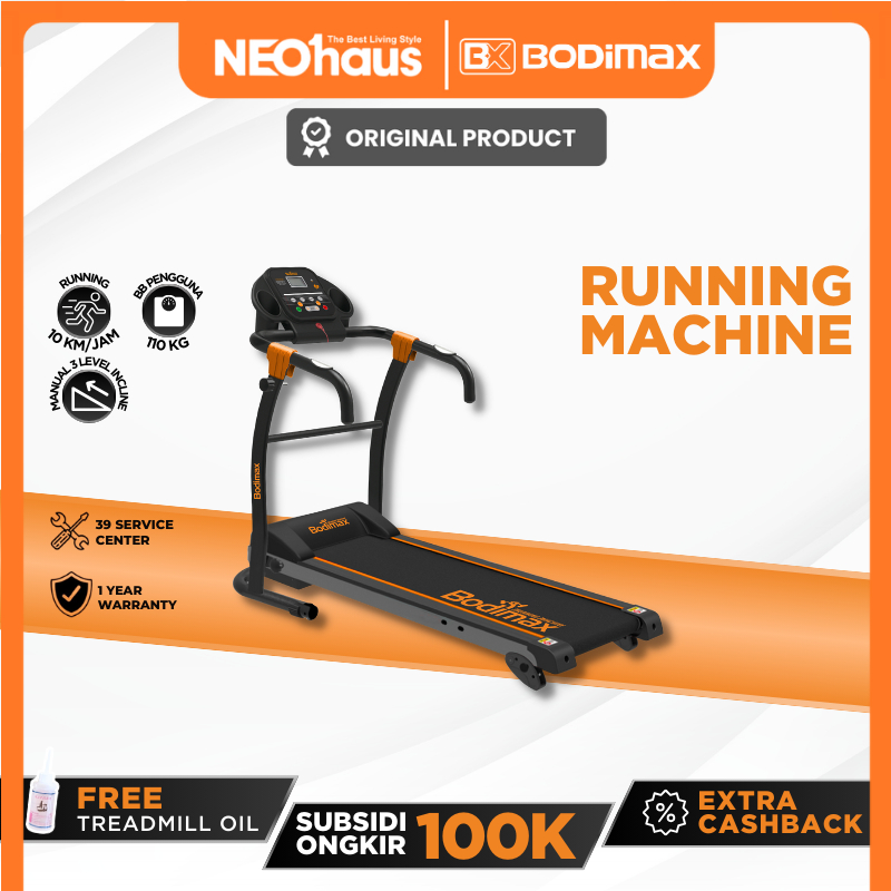 Jual BODIMAX RUNNING MACHINE - Alat Fitness Treadmill Elektrik | Shopee ...