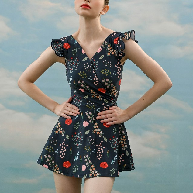 Jual Anne Kelly WILLOW FLORAL (MINOR DEFECT) One Piece Vintage Swim ...
