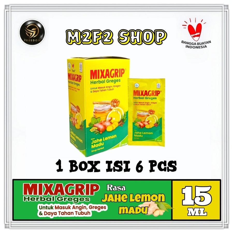 Jual Mixagrip Herbal Greges Rasa Jahe Lemon Madu | Sirup Obat Masuk ...