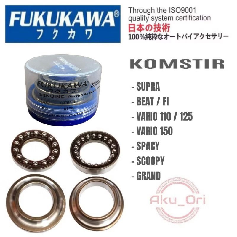 Jual KOMSTIR SUPRA HASHIRU FUKUKAWA comstir ball race kit karisma beat ...