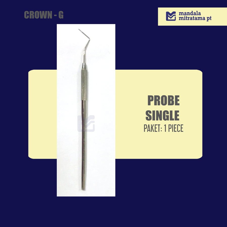 Jual Dental Probe Single / Probe Crown - Probe Double - Probe WHO Hitam ...