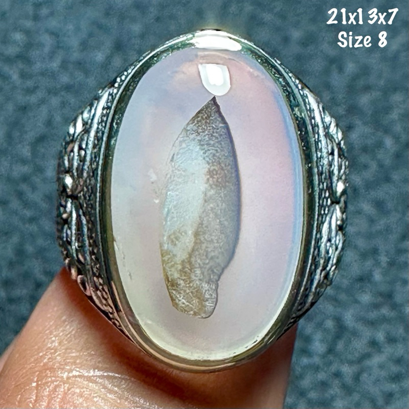 Jual Cincin Batu Akik Natural Denrite Motif Wayang Didalam Batu 3D ...