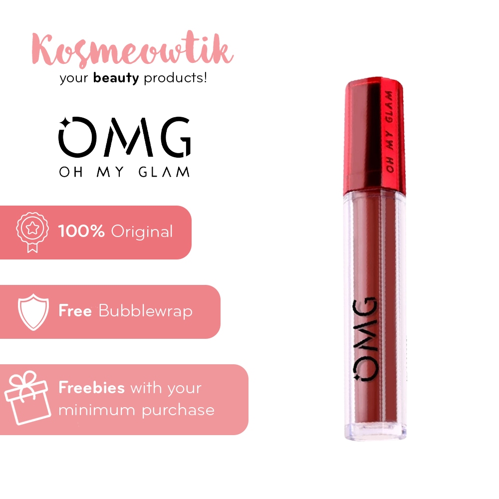 Jual OMG OH MY GLAM Mattelast Lip Cream 2.9 g Lipstick Cair Lip Cream ...