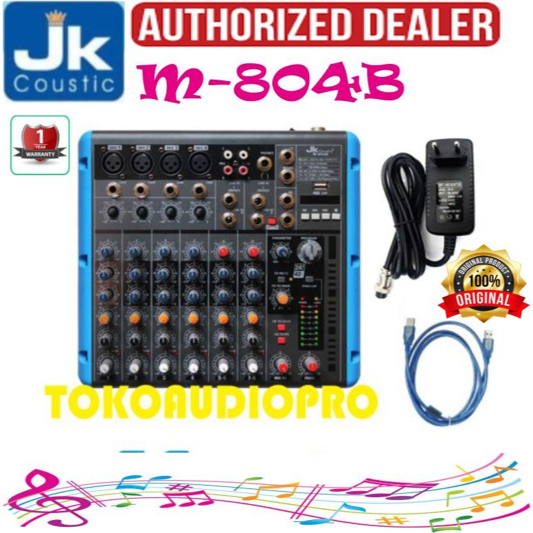 Jual Jk Coustic M804B Mixer Audio with Efecct M-804B | Shopee Indonesia