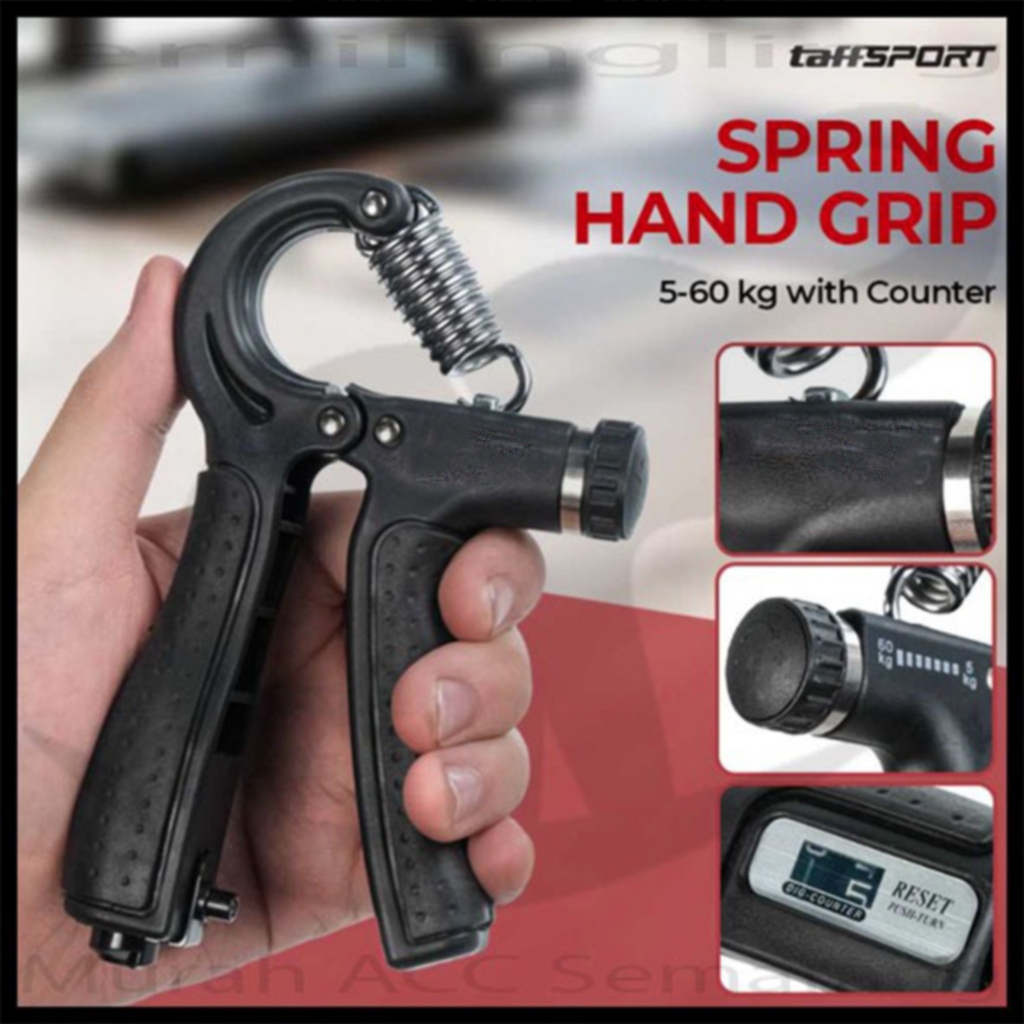Jual Spring Hand Grip Finger Power Exercise 5-60 kg with Counter ...