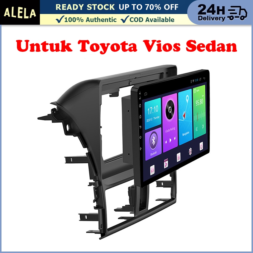Jual Frame Head Unit Android Toyota Sedan Vios 2013-2017 Hitam 10 inch ...