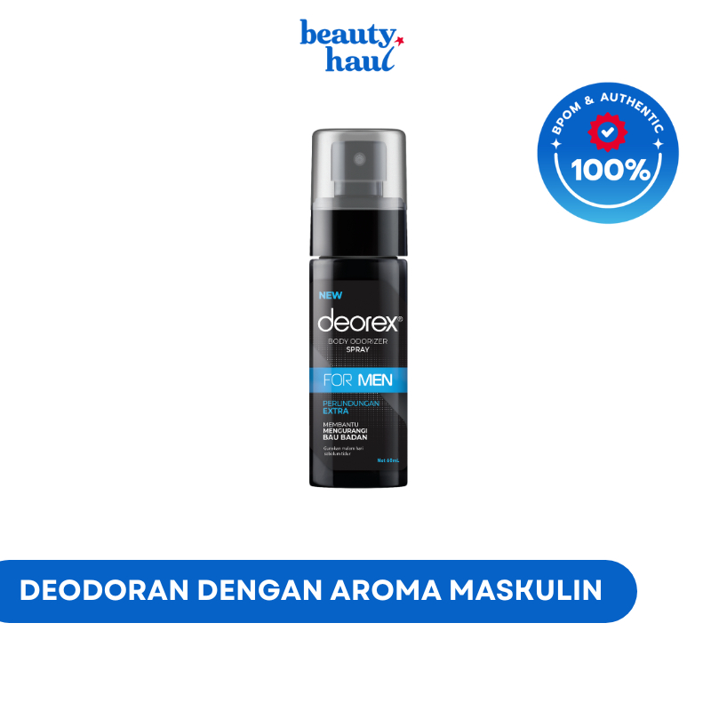 Jual DEOREX Body Odorizer Spray For Men 60ml | Shopee Indonesia