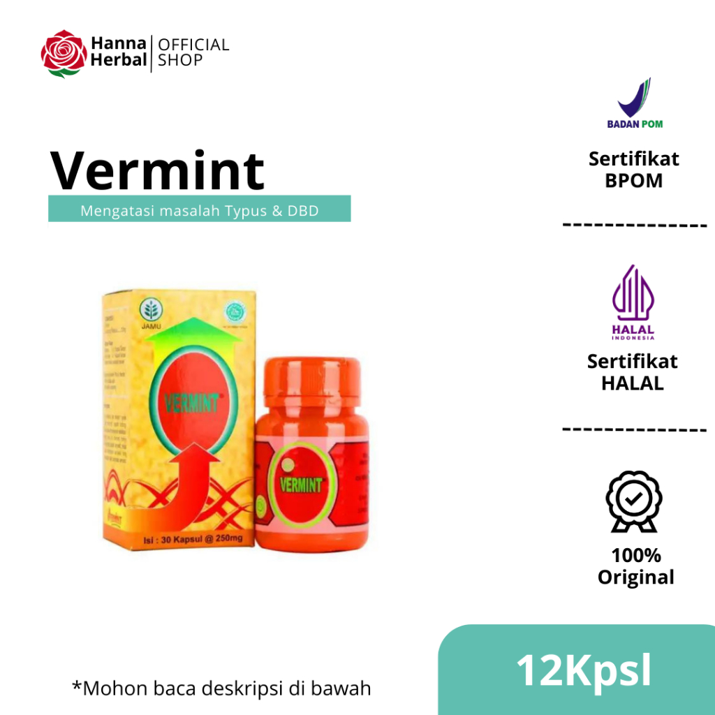 Jual Vermint 12 Kapsul | Shopee Indonesia