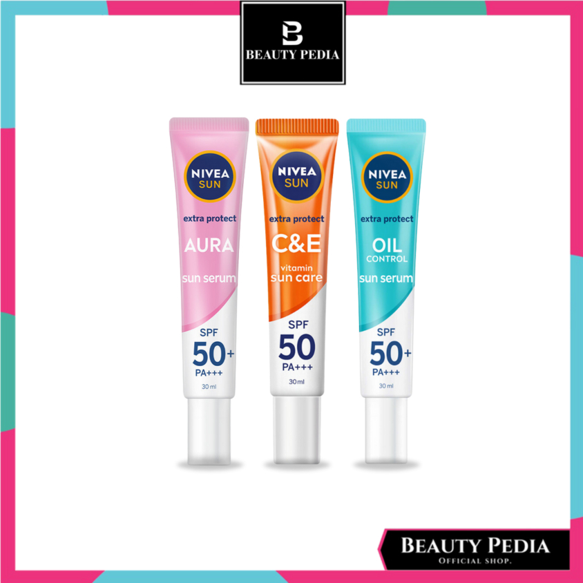 Jual Beauty Pedia NIVEA SUN Face Serum Extra Protect Aura SPF50+ PA ...