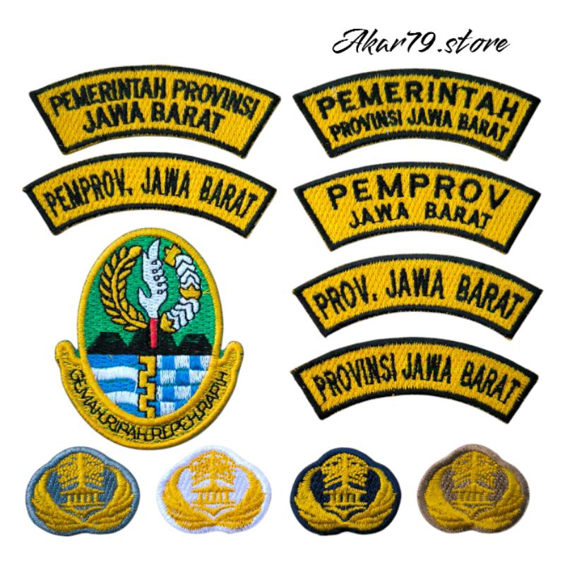 Jual BORDIR PEMPROV. JAWA BARAT, LOGO LOKASI KORPRI KEMENDAGRI, ATRIBUT ...