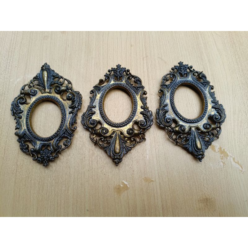 Jual frame kuningan 3 set lawas antik jadul | Shopee Indonesia