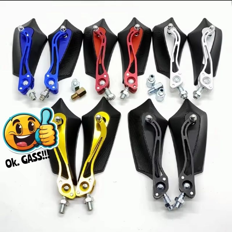 Jual (1 Pasang) Kaca spion model BATMAN spion tomok universal spion ...