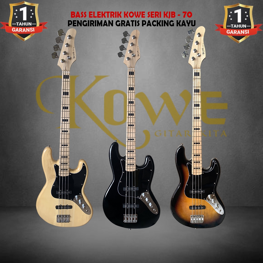 Jual Bass elektrik Seri KJB-70 Merk Kowe Original FREE PACKING KAYU dan ...