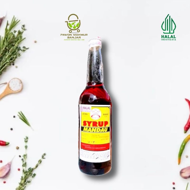 Jual SYRUP CAP MANDAU KEMASAN BOTOL KACA 600 ML | Shopee Indonesia