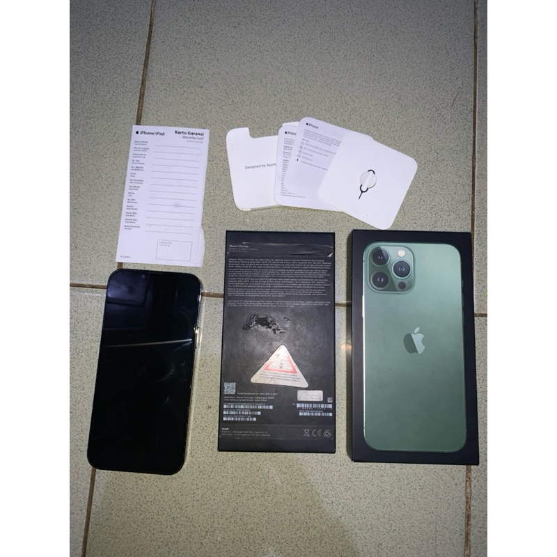 Jual iPhone 13 Promax 256GB Green IBox MATI TOTAL | Shopee Indonesia