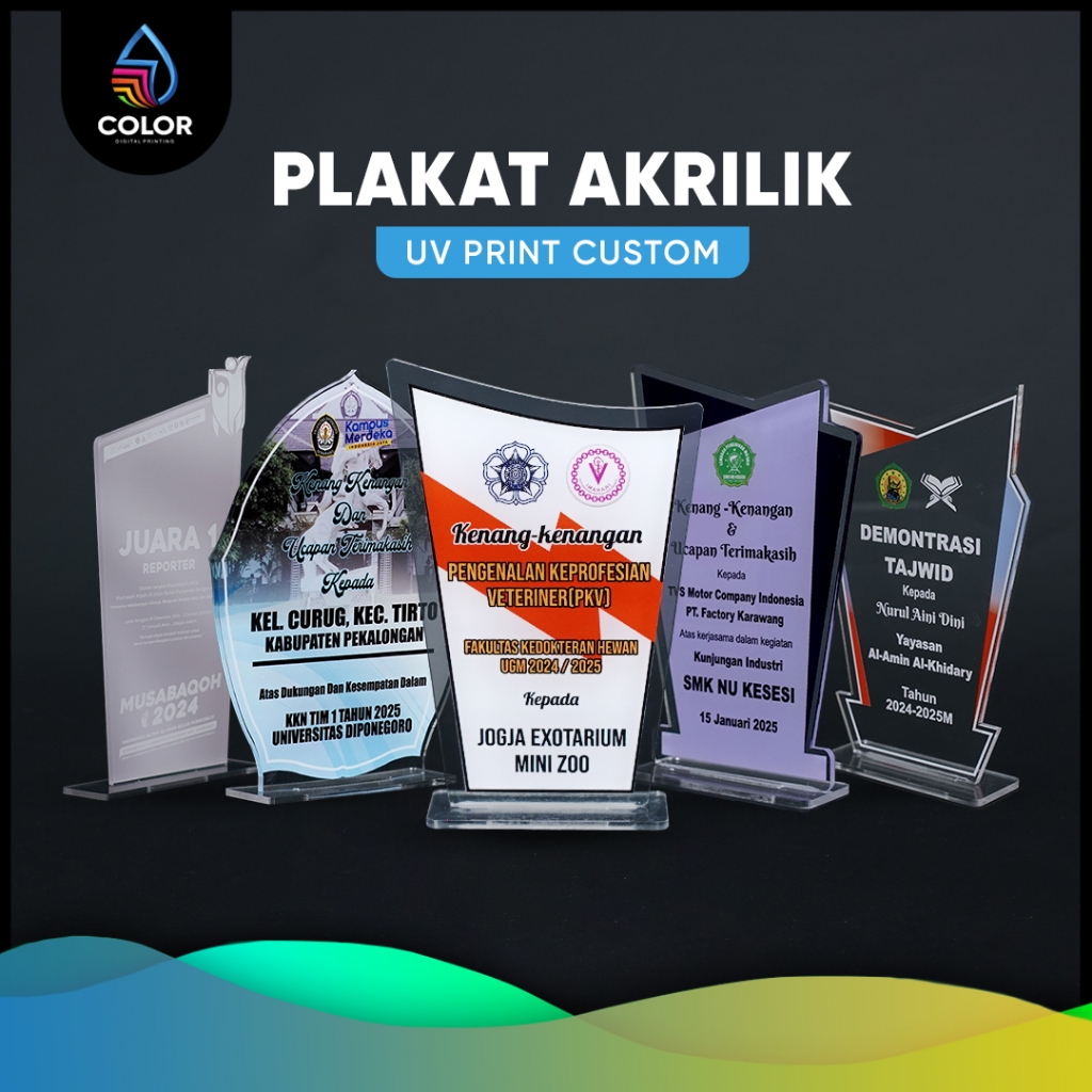 Jual Plakat Akrilik Custom Plakat Custom Print UV | Shopee Indonesia