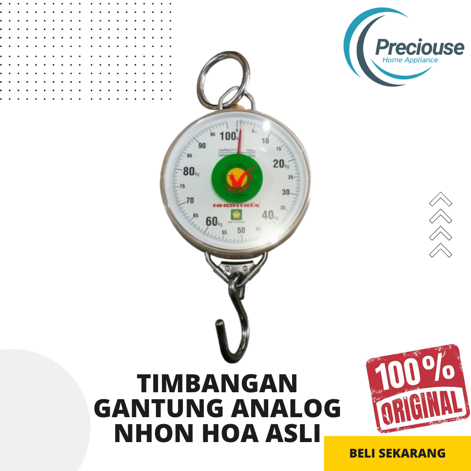 Jual TIMBANGAN GANTUNG ANALOG NHON HOA 100KG, 150KG, 200KG ORIGINAL VIETNAM | Shopee Indonesia