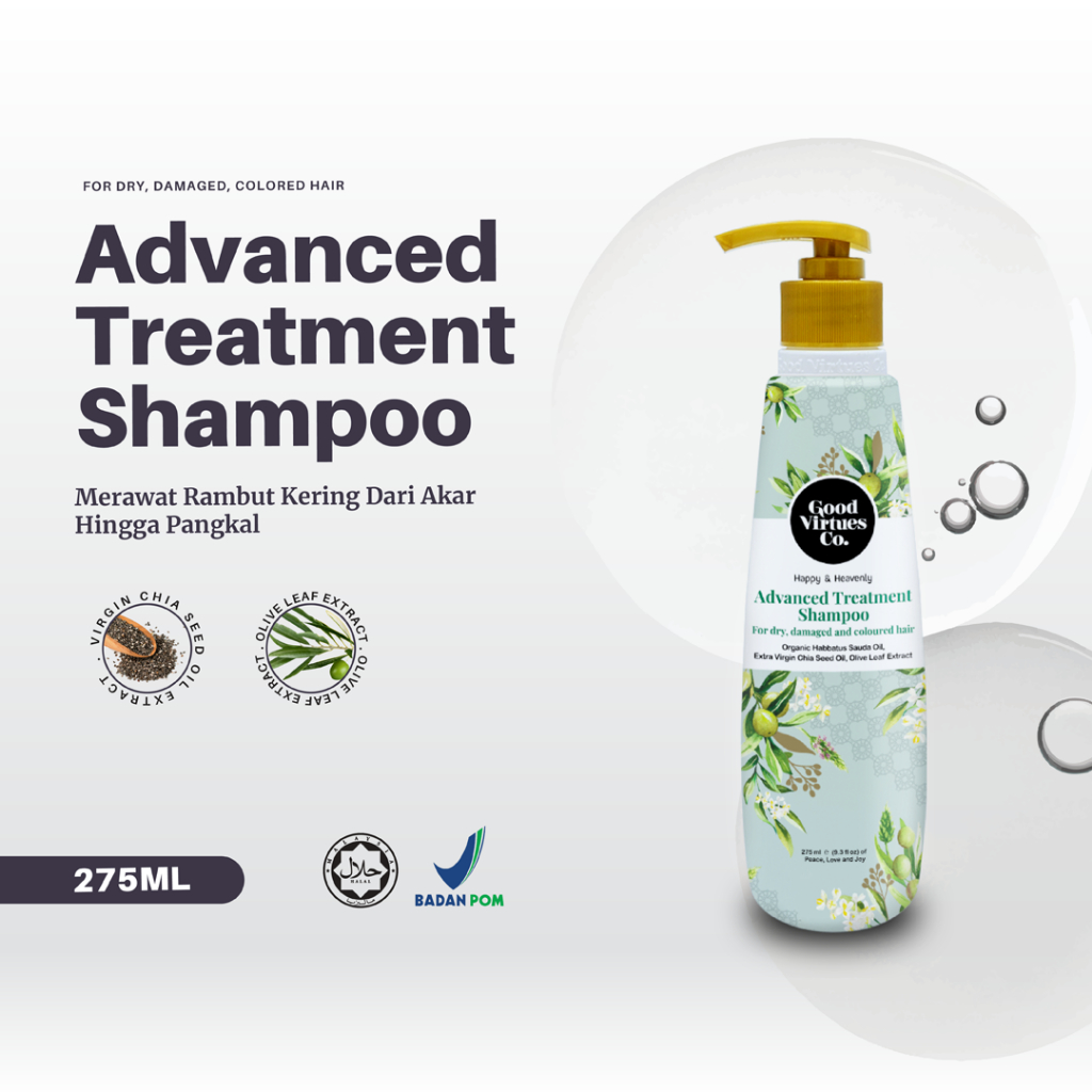 Jual Good Virtues Co. Advanced Treatment Shampoo for Dry, Damaged ...