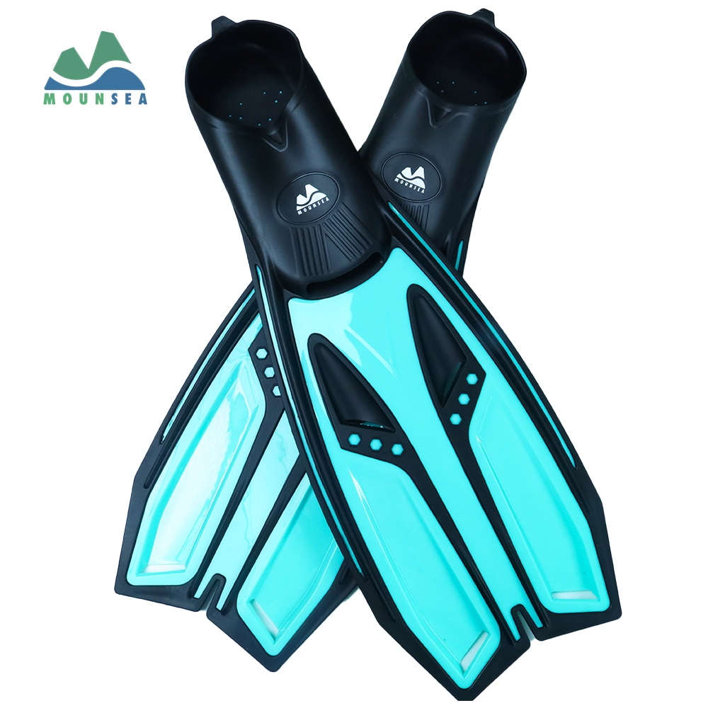 Jual Mounsea Snorkeling Fins Flippers Full Silicone Long Blade Adult ...