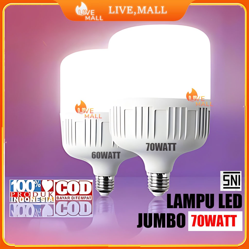 Jual Lampu LED Tbulb Jumbo 70 Watt / LED Berharga | Shopee Indonesia
