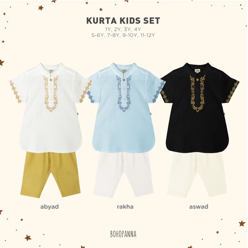 Jual BOHOPANNA-KURTA KIDS SET-RAYA COLLECTION-SETELAN ANAK LAKI-LAKI-BAJU MUSLIM | Shopee Indonesia