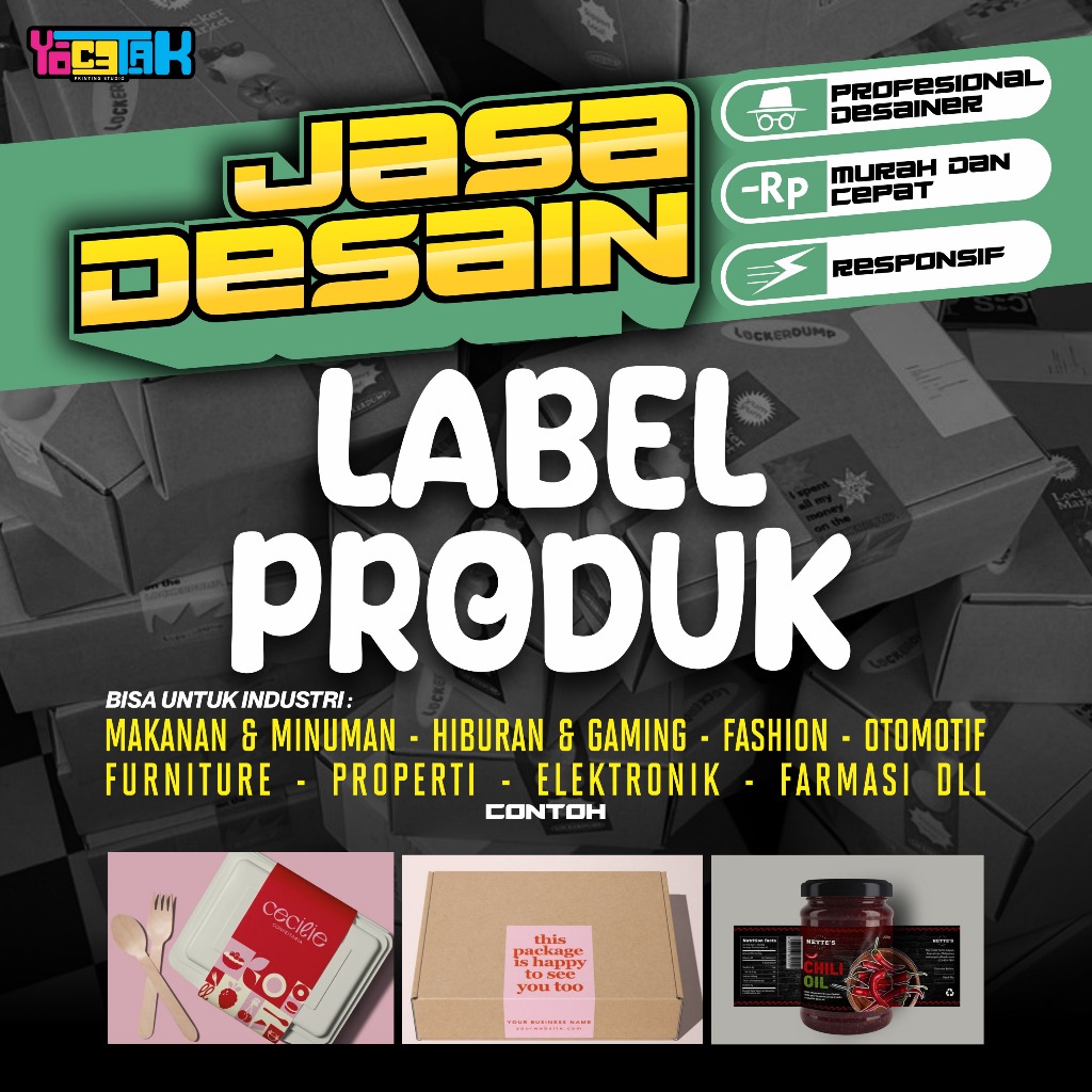 Jual Jasa Desain Label Produk | Shopee Indonesia