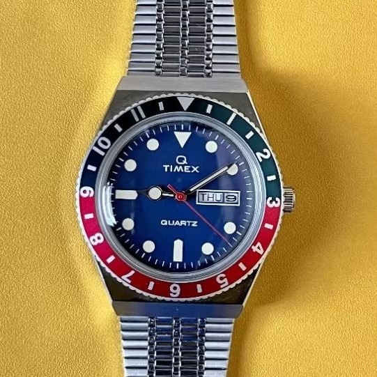 Jual Timex Q Reissue Pepsi Blue Dial TW2T80700 | Shopee Indonesia