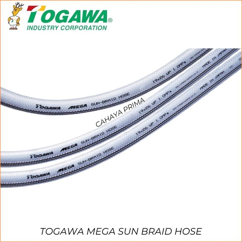 Jual Selang Benang Togawa 3/4" SB-19 (19x26) Mega Sun Braid Hose Togawa ...
