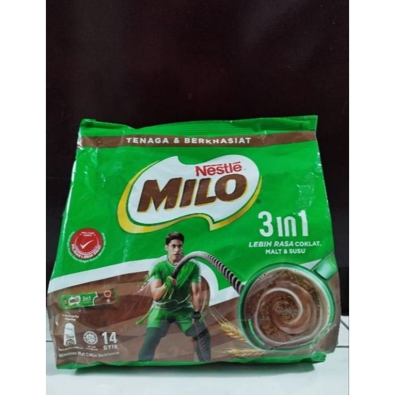 Jual Milo Sachet Malaysia 3in1 Isi 14 Stick | Shopee Indonesia