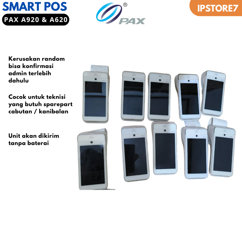 Jual EDC android PAX A620 / A920 minus buat sparepart | Shopee Indonesia