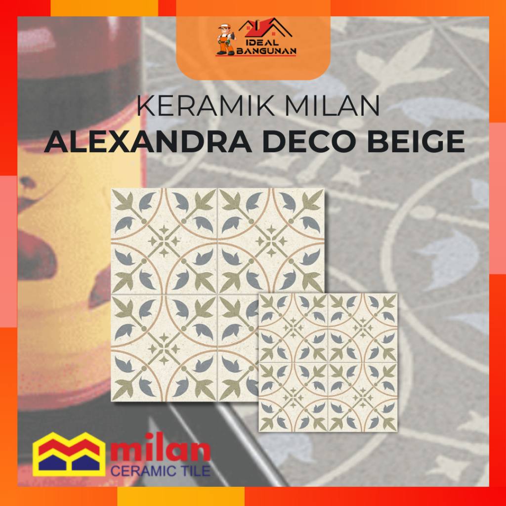 Jual [READY] KER. MILAN 50X50 ALEXANDRA DECO BEIGE | KERAMIK LANTAI ...