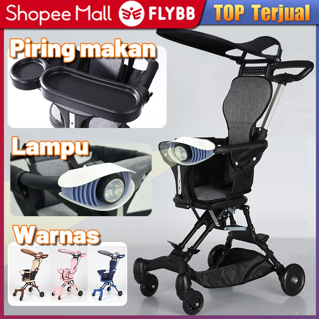 Jual [Garansi 30 hari]FLYBB Stroller Baby Lipat 2 Arah Travel Foldable ...