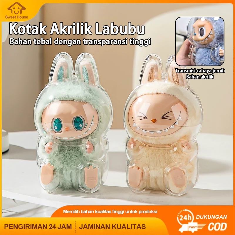 Jual Pelindung Boneka Labubu/Acrylic Casing Labubu V1 V2/Transparent ...
