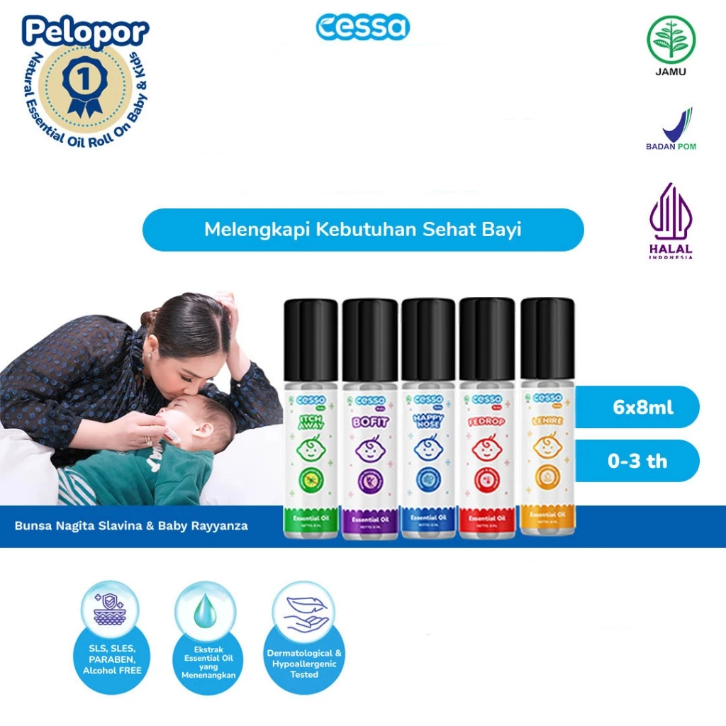 Jual Cessa Baby 8ml Roll On - Natural Essential OIl Happy Nose Fedrop ...