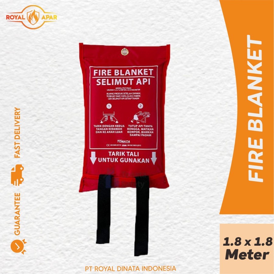 Jual Fire Blanket / Selimut Api Tonata 1,8 x 1,8 m | Shopee Indonesia