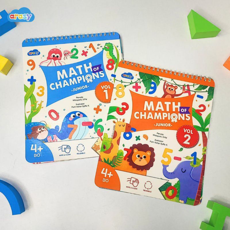 Jual Buku Aktivitas Matematika Anak Usia Dini | Math Of Champion Junior ...