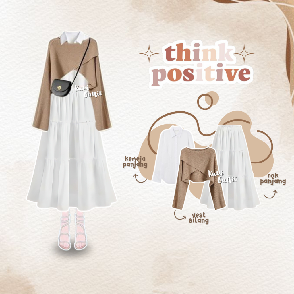 Jual 1 SET SETELAN Wanita Kekinian ( Rok Ruffle Vest Rajut Kemeja ...