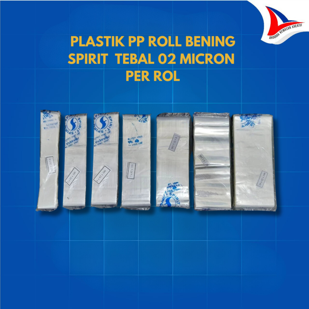 Jual Plastik PP Roll Bening Spirit / Plastik Bungkus Makanan dan Barang ...