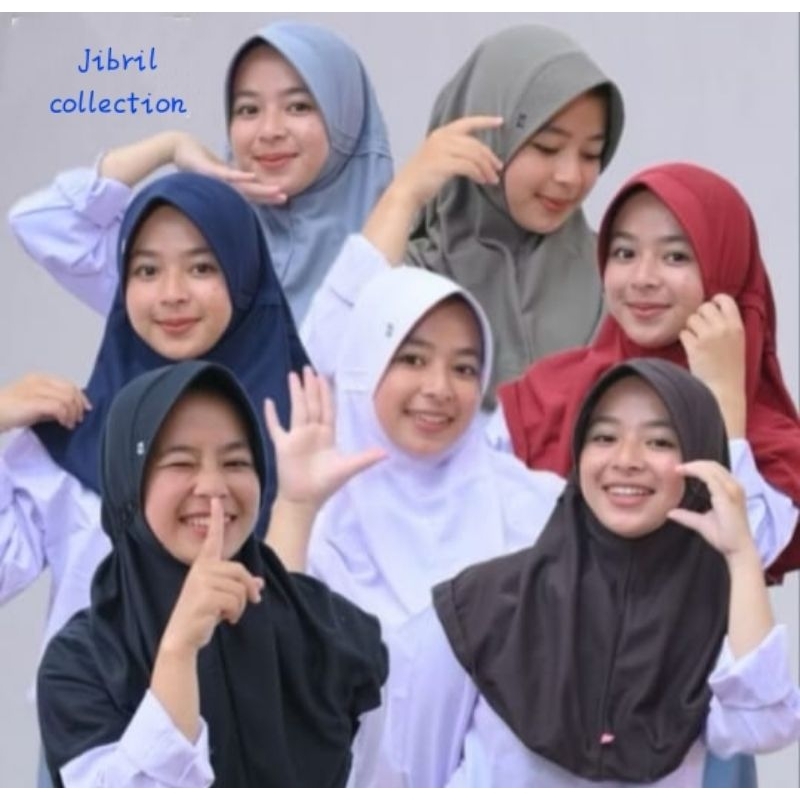 Jual jilbab seragam sekolah serut/jilbab Rabbani KW (SD SMP) | Shopee Indonesia
