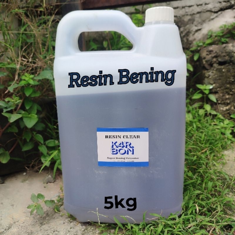 Jual Resin Clear Bening Kemasan 5kg Free Katalis | Shopee Indonesia