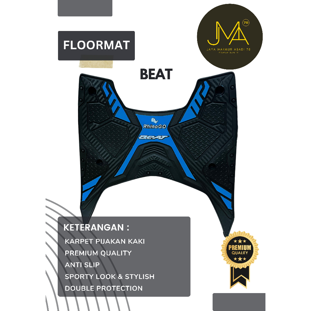 Jual RHINOGO HONDA BEAT STREET KARPET MOTOR FLOOR MAT 2020 2021 2022 2023 - PIJAKAN ALAS KAKI ...