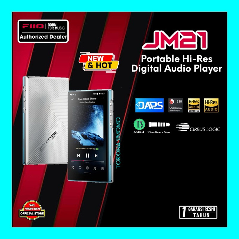 Jual FiiO JM21 Dual CS43198 Portable Hi-Res Lossless Music Player with ...