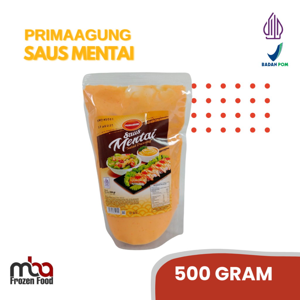 Jual Primaagung Saus Mentai / Salad Dressing 250 /500 Gram /Saos ...